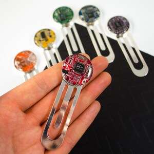 Circuit Board Bookmark, Recycled Computer Gift for Engineer Bibliophile ...