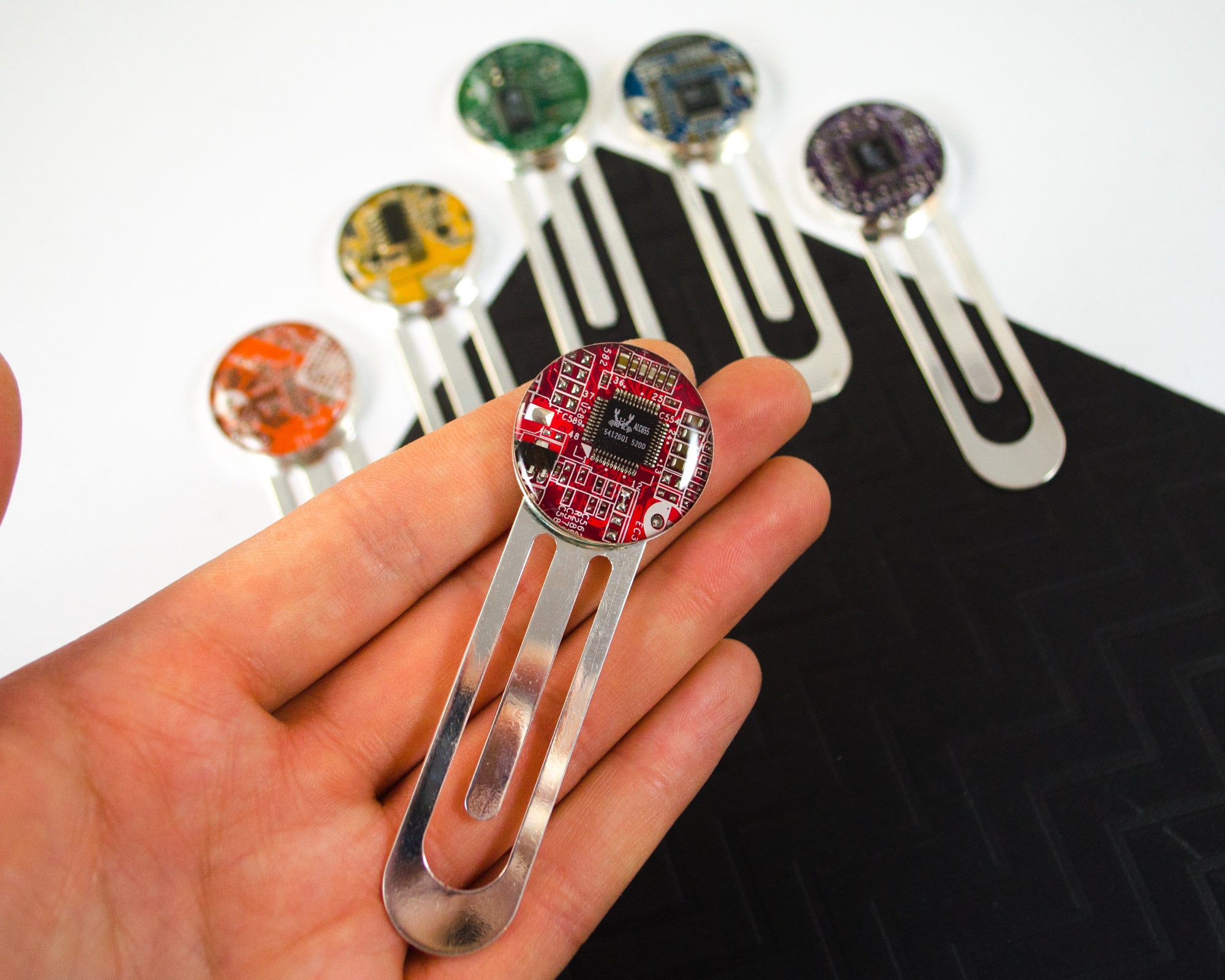 Purple Circuit Board Bookmark Recycled Computer Gift for - Etsy