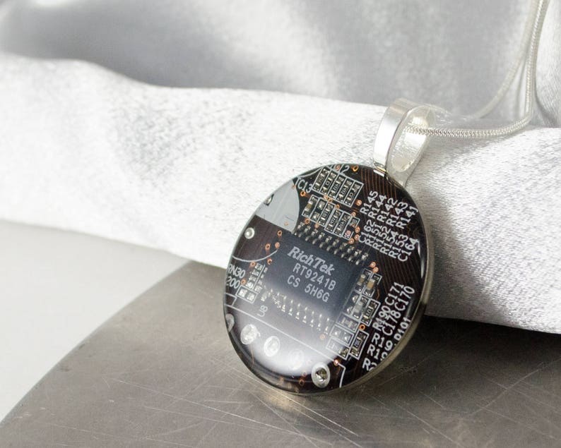 Circuit Board Necklace LARGE Brown Circuit Board Jewelry - Etsy