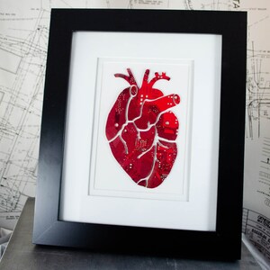 Anatomical Heart Circuit Board Wall Art, Geek Art, Biology Art ...