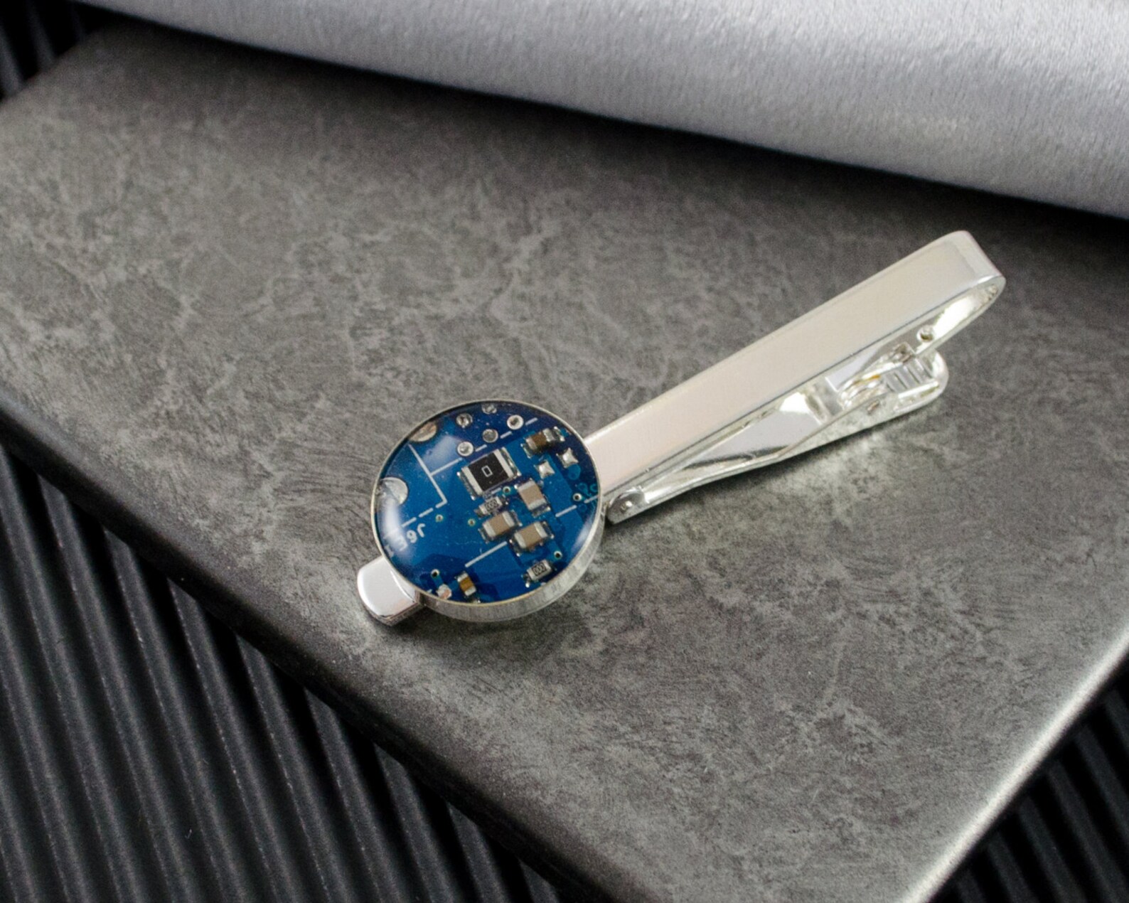 Circuit Board Tie Bar Recycled Computer Tie Clip Geeky Gift | Etsy