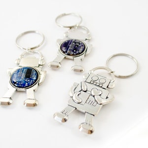 Robot Keychain Circuit Board, Robot Key Fob, Geeky Key Chain, Robotics ...