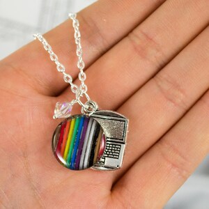 CHOOSE COLOR Laptop and Circuit Board Charm Necklace, Jewelry for ...