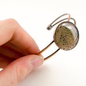 Recycled Circuit Board Bracelet, Copper Cuff, We Do Geek, Information ...