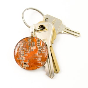 Circuit Board Keychain CHOOSE COLOR, Computer Key Fob, Geek Gift ...