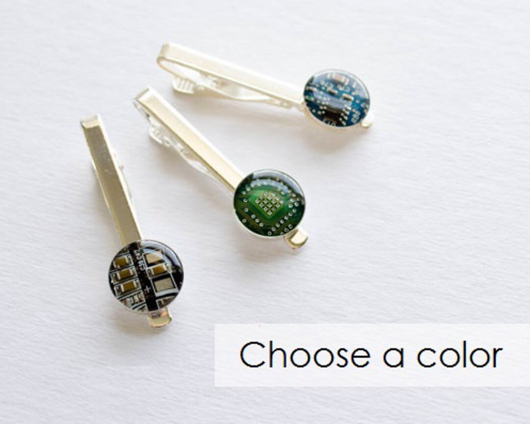 Circuit Board Tie Bar, Recycled Computer Tie Clip, Geeky Gift, We Do ...