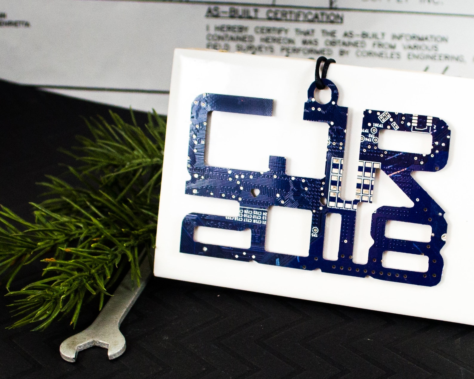 Custom Circuit Board Ornament, Keepsake Geeky Personalized Christmas ...