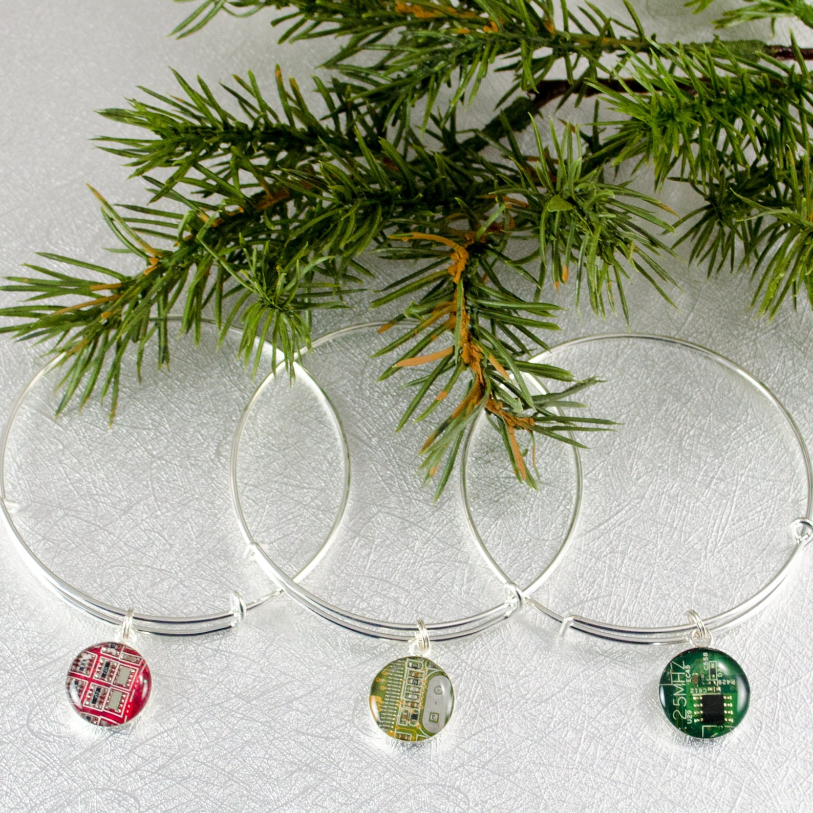 Recycled Circuit Board Expandable Bracelet, Choose Color, Electrical ...
