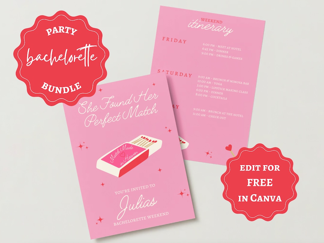 She Found Her Perfect Match. Perfect Match Bachelorette Templates ...
