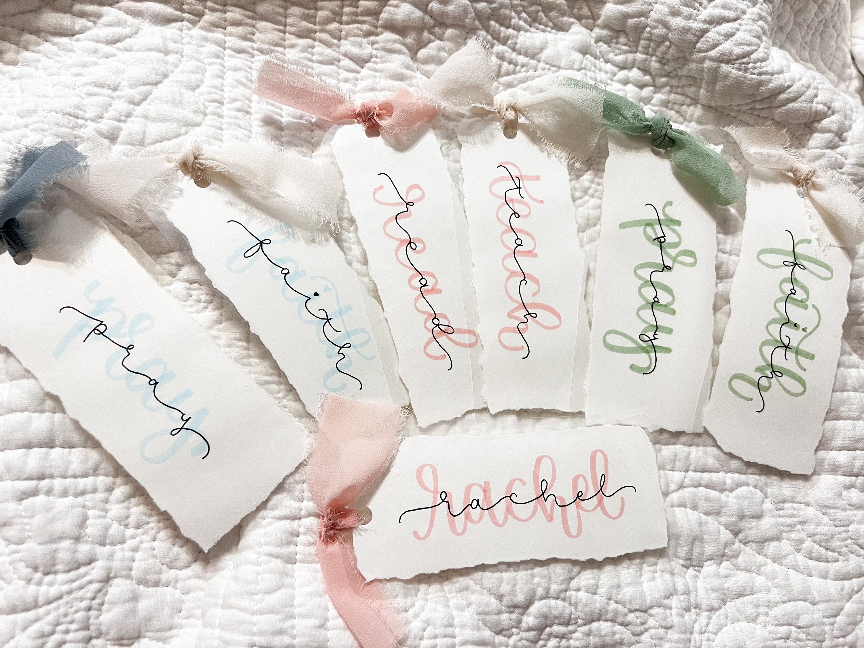 Custom Handwritten Laminated Bookmark - Etsy