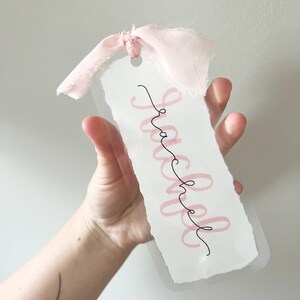 Five Custom Handwritten Laminated Bookmarks - Etsy