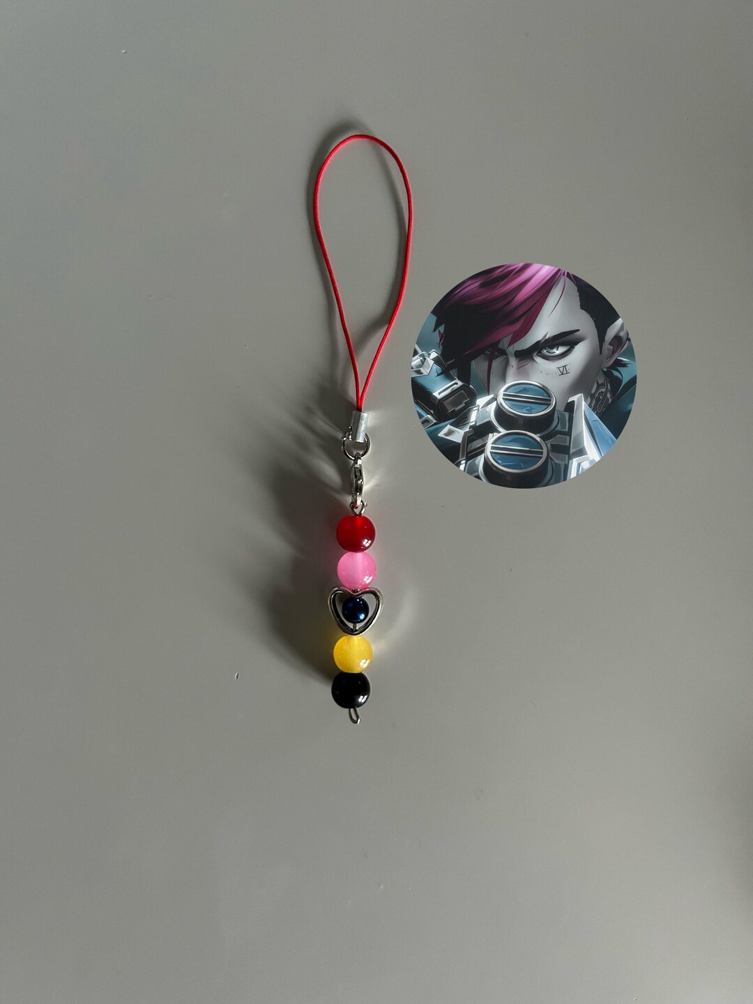 Vi ‘violet’ Arcane and League of Legends Inspired Handmade Phone Charm ...