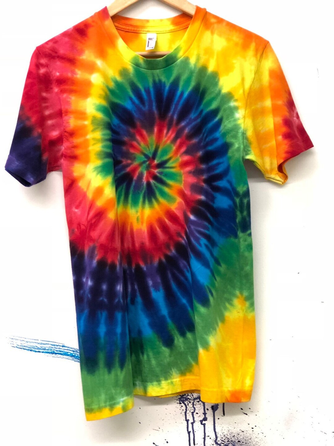 Tie Dye Rainbow Shirt - Pride - Jewel Tone - Hand Dyed - Tye Dye - Etsy