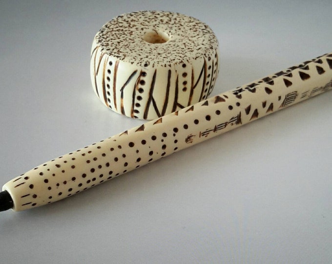 Hand Carved Design - Pen Set - Etsy
