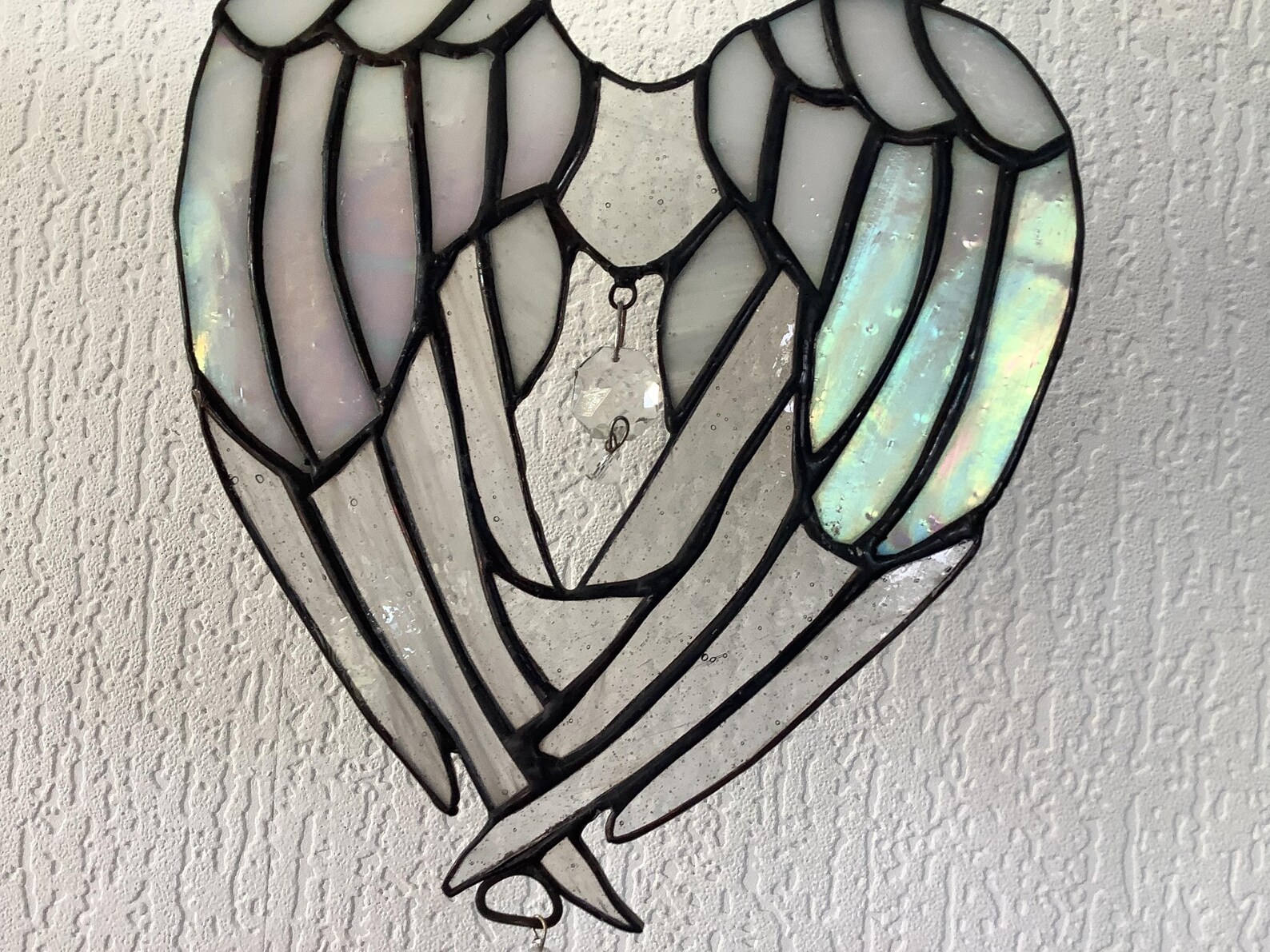 Staind Glass, Angel Wings, With Crystals, Hand Made. - Etsy