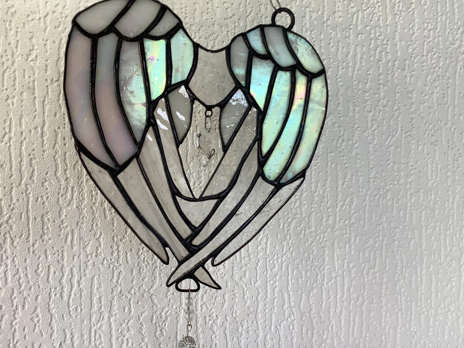 Staind Glass, Angel Wings, With Crystals, Hand Made. - Etsy