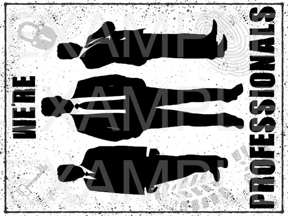 Escape Room Sign for Photo Opp "We're Professionals" JPG - Out of the ...