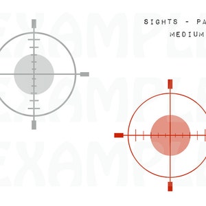 PDF: Printable Target Sights for SWAT Party Digital File DIY Orange ...