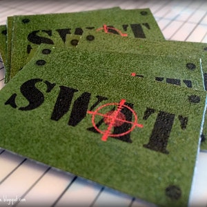 PDF: SWAT Stickers - Invitation Envelope Decorations - Green - Etsy