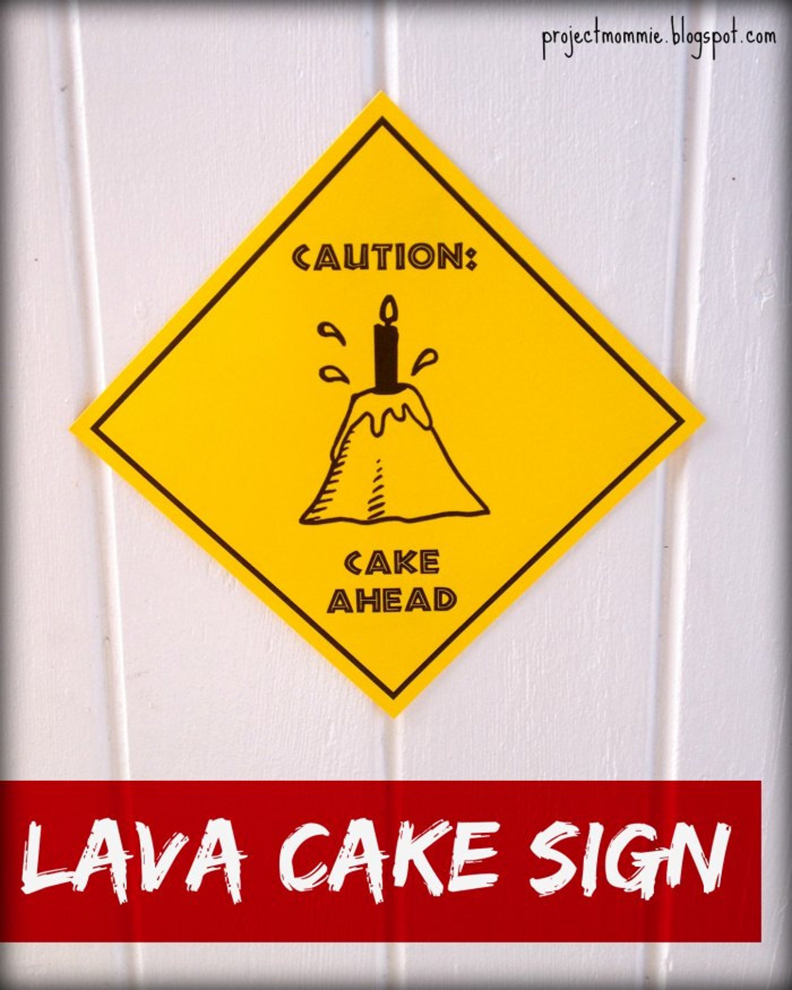 PDF: caution Volcano Cake Ahead Sign Dinosaur | Etsy
