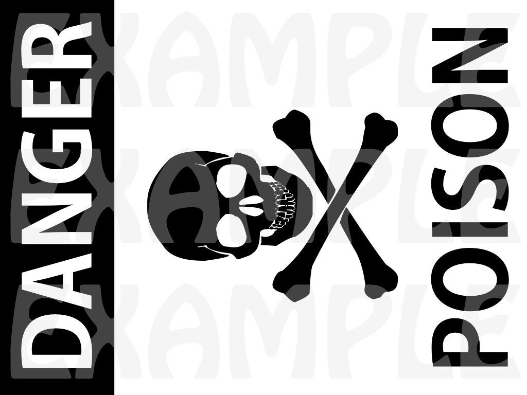 PDF: Danger POISON Sign Halloween Sign Party Warning Caution - Etsy