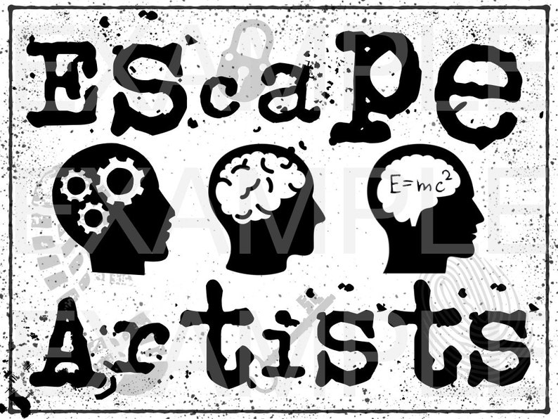 Escape Room Sign for Photo Opp escape Artists - Etsy