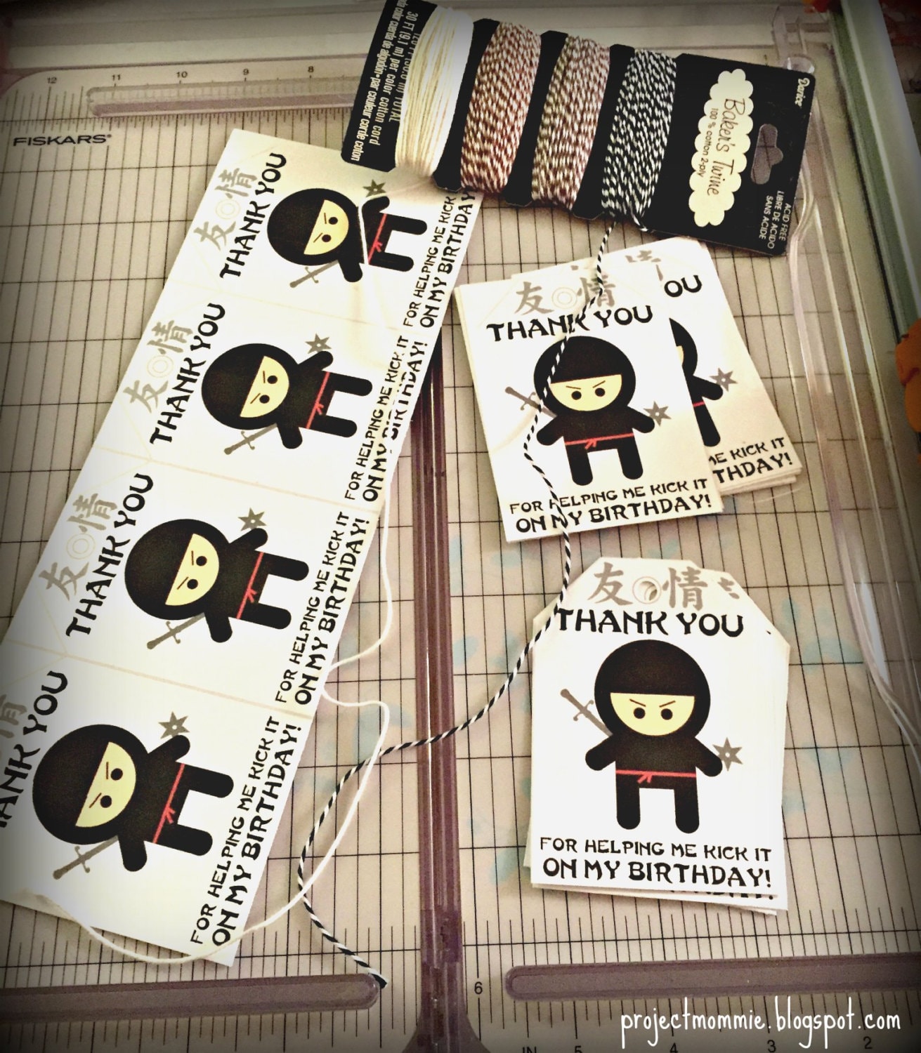 PDF: Ninja Cute but Fierce Party Favor Tags 2 | Etsy