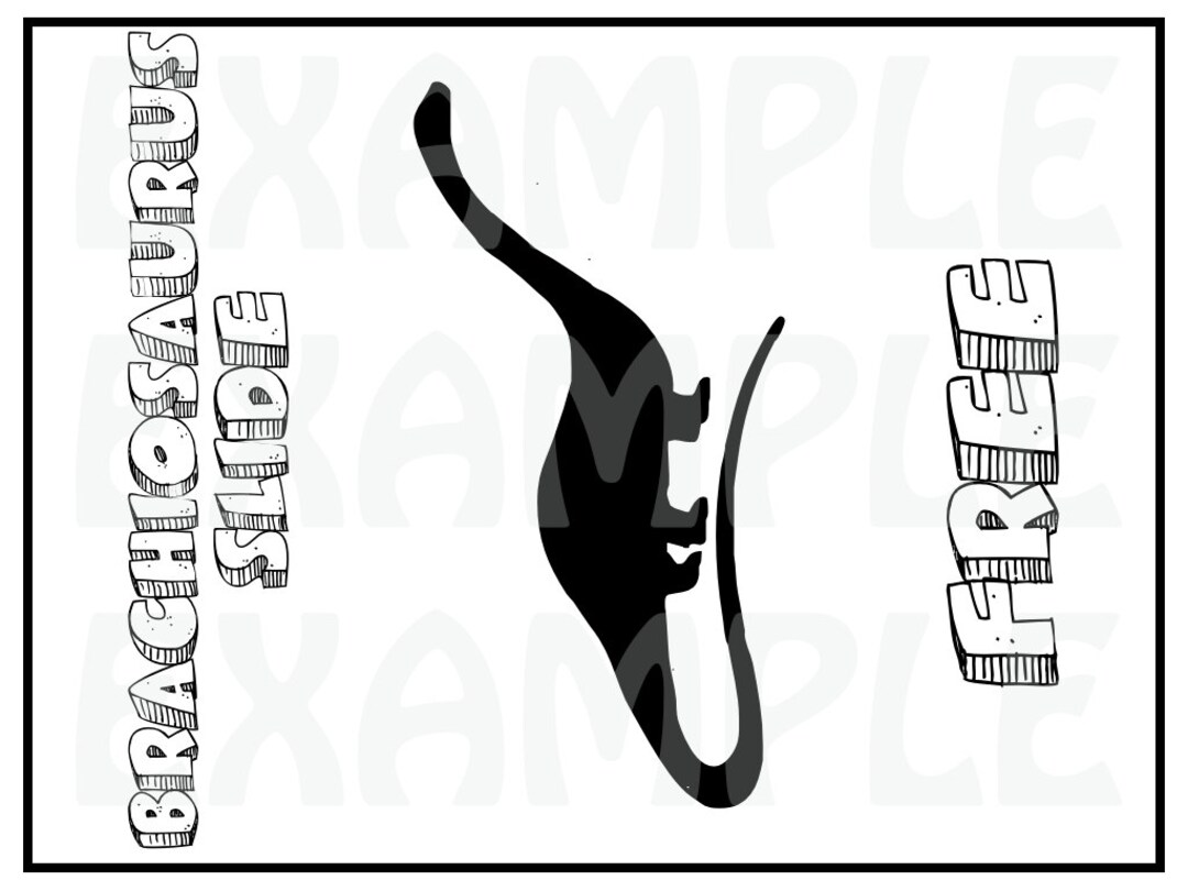 PDF: Brachiosaurus Slide Sign Dinosaur Themed Party Warning Caution ...