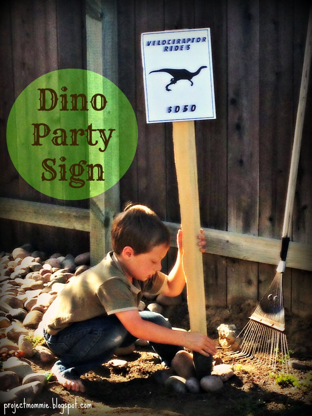 PDF: Velociraptor Rides Sign Themed Dinosaur Crossing Sign Party ...