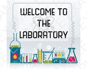 PDF: Chemistry/Science Party Entrance Sign - Printable Instant Download ...