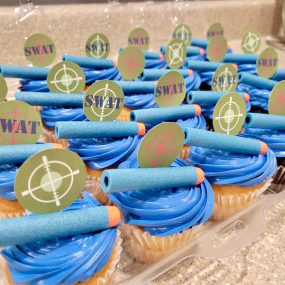 PDF: SWAT Sight Cupcake Toppers - GREEN - Digital File by Luminous Moon ...