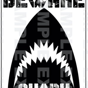 PDF: Beware Shark Party Sign beware Shark Digital File DIY Printable ...