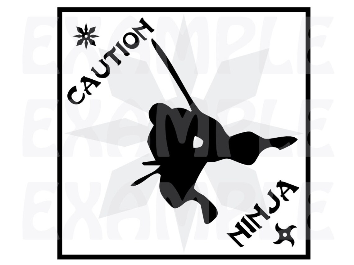 PDF: Ninja Crossing Sign Printable Instant Download Ninja | Etsy