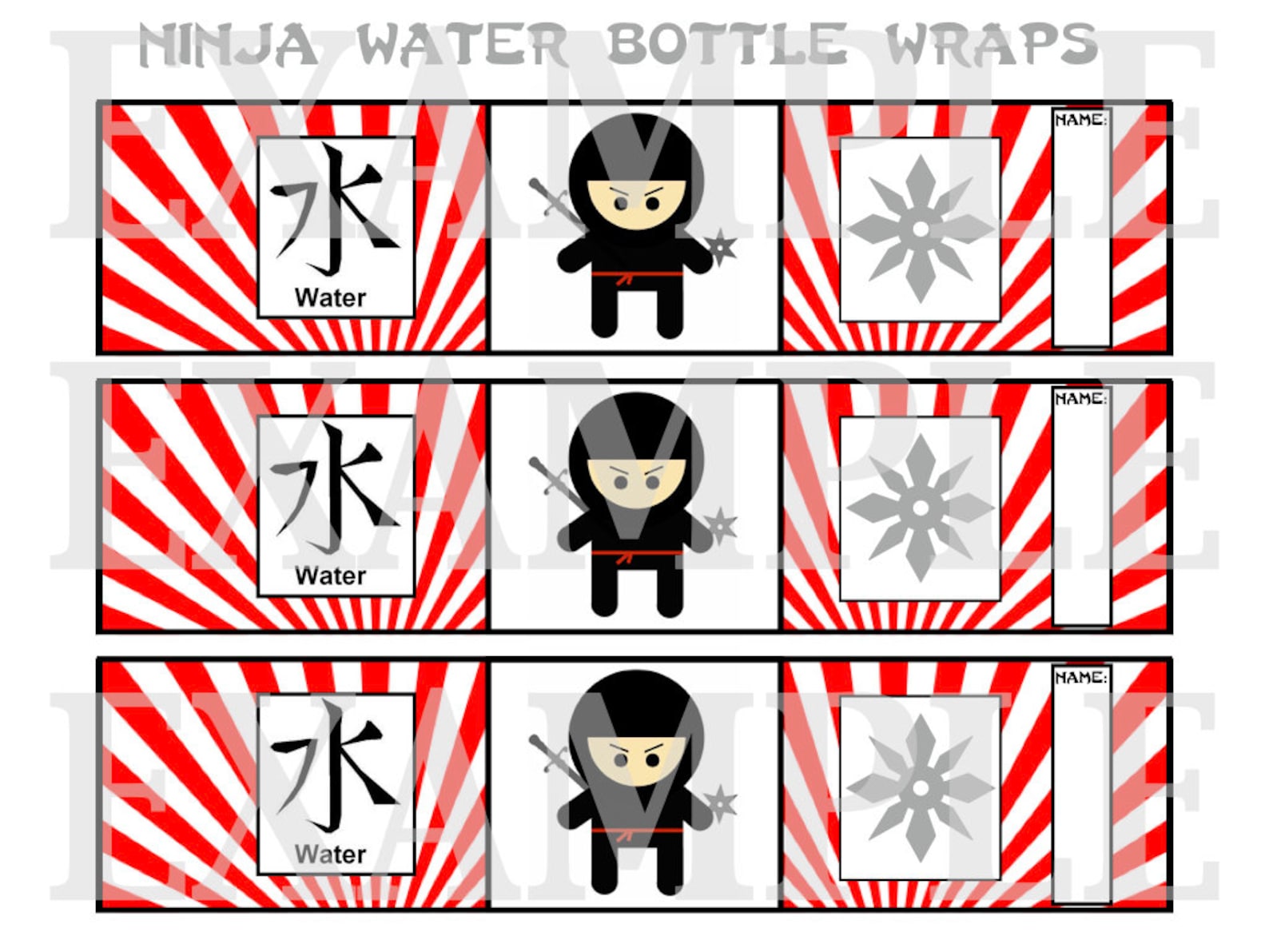 PDF: cute but Fierce Ninja Party Package - Etsy