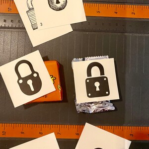 Candy Bar "lock" and "key" Cut-outs - Escape Room-themed PDF - Approx 2 ...