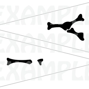 PDF: Printable Dinosaur Party Banner Silhouette Fossil Bones Jurassic ...