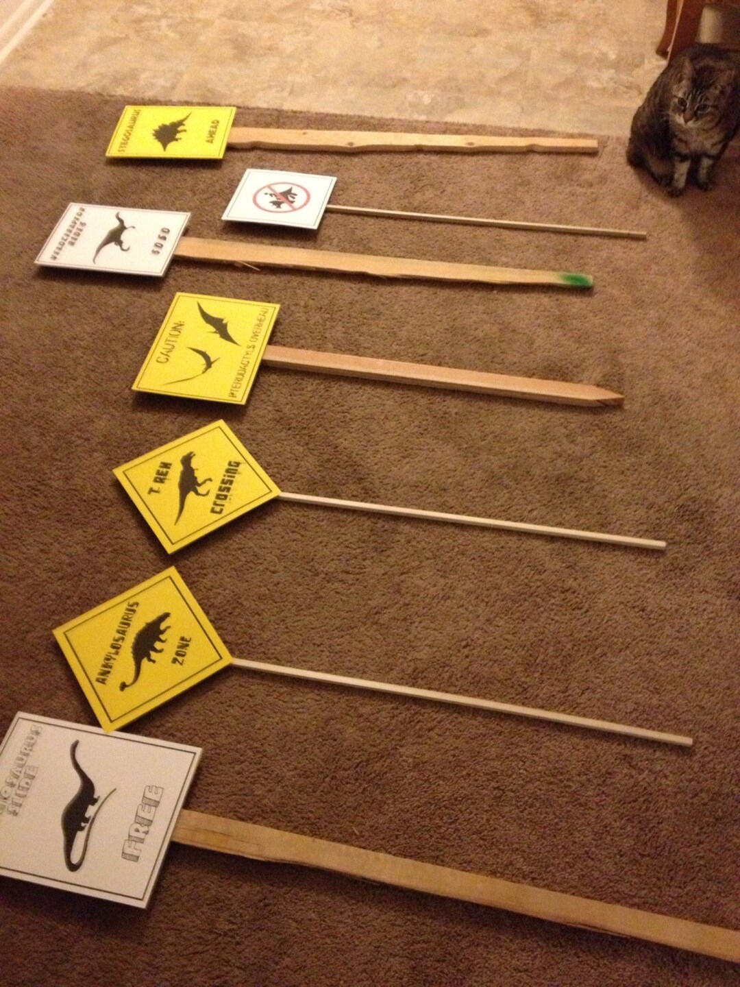 PDF: Complete Set of 12 Dinosaur Crossing Signs - Dinosaur Themed Party ...