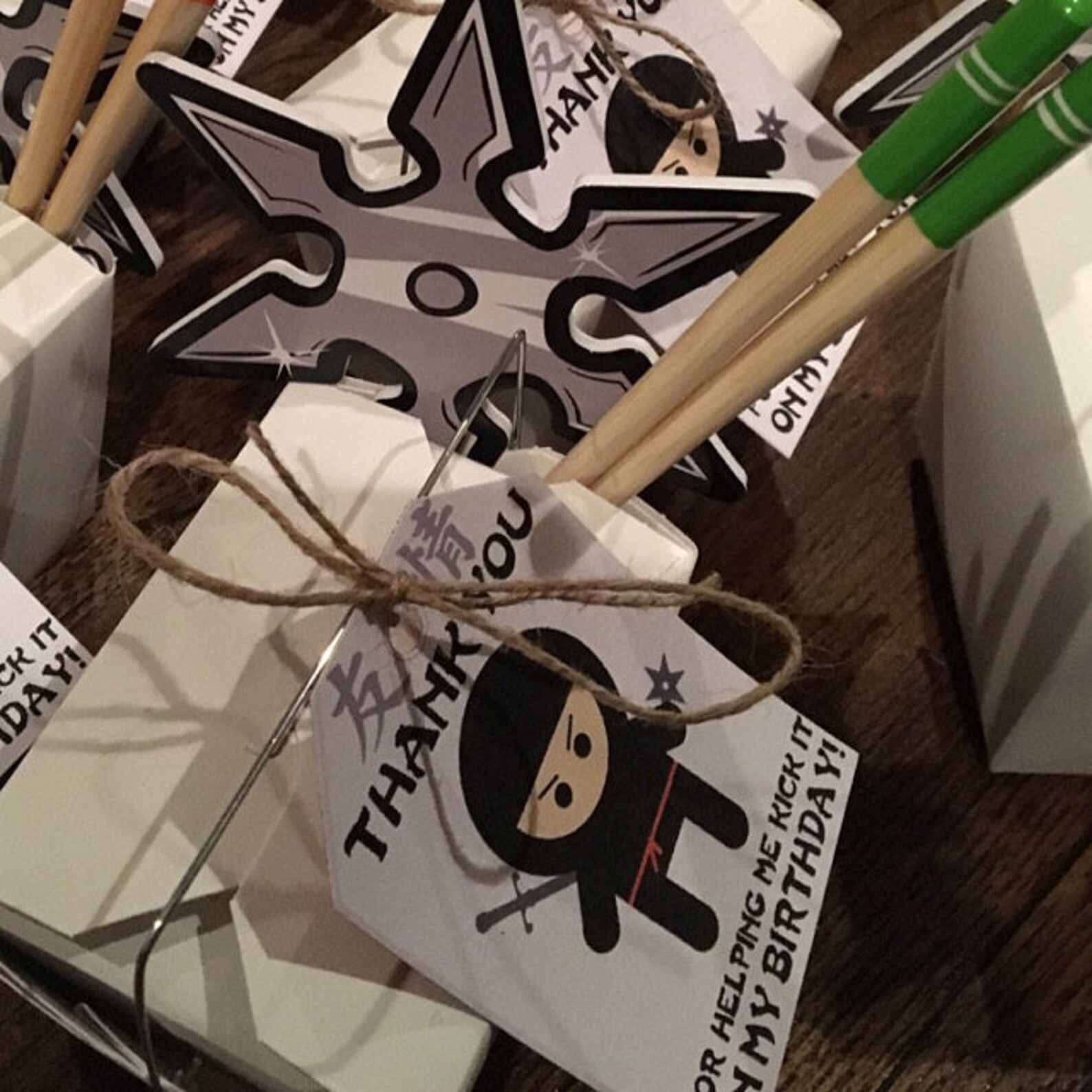 PDF: Ninja cute but Fierce Party Favor Tags 2 - Etsy Canada