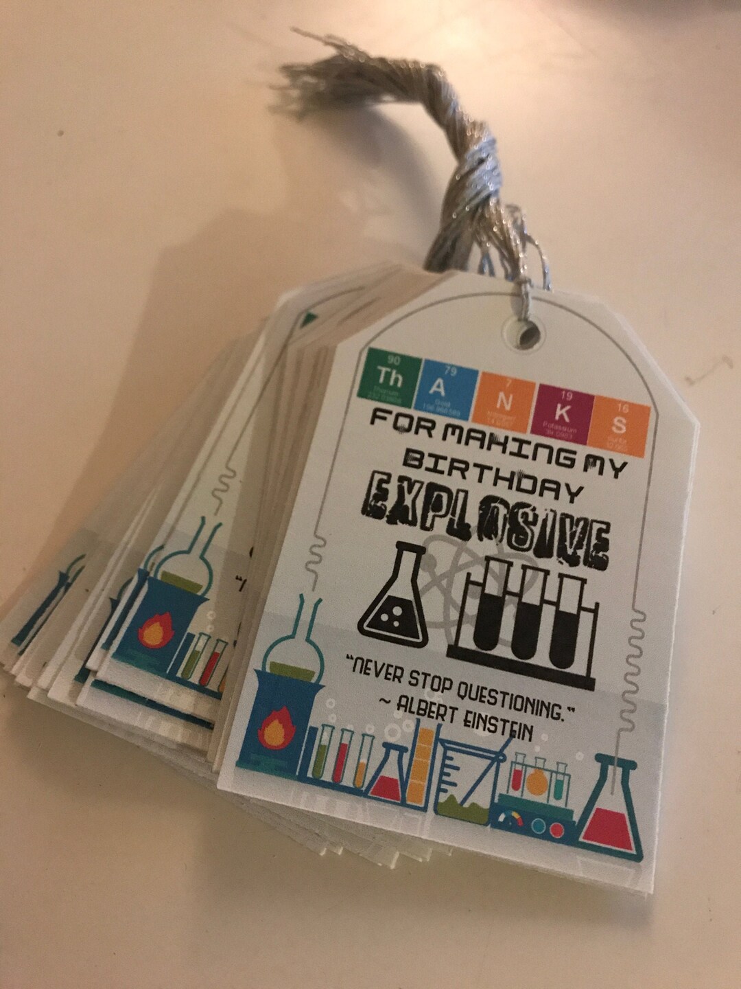 JPG & PDF: Chemistry/science Party Favor Tags 2 3/4" X 3 7/8" - Digital ...