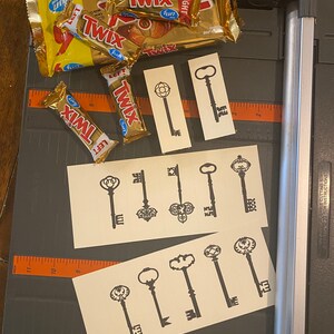 Escape Room Candy Bar "lock & Key" Cut-outs PDF - Approx 1" X 3" and 2 ...