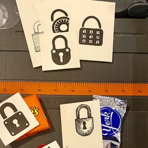 Candy Bar "lock" and "key" Cut-outs - Escape Room-themed PDF - Approx 2 ...