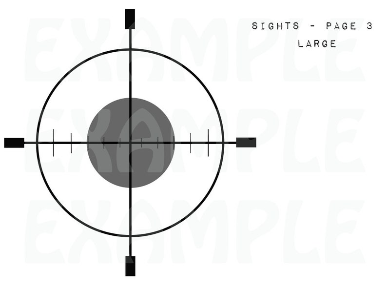 PDF: Printable Target Sights for SWAT Party Digital File DIY - Etsy
