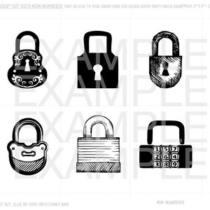 Candy Bar "lock" and "key" Cut-outs - Escape Room-themed PDF - Approx 2 ...