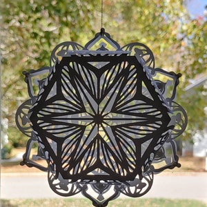 Mushroom Snowflake Intricate Layered 3D Snowflake for All Year Round - Etsy