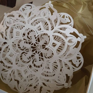 Mushroom Snowflake Intricate Layered 3D Snowflake for All Year Round - Etsy