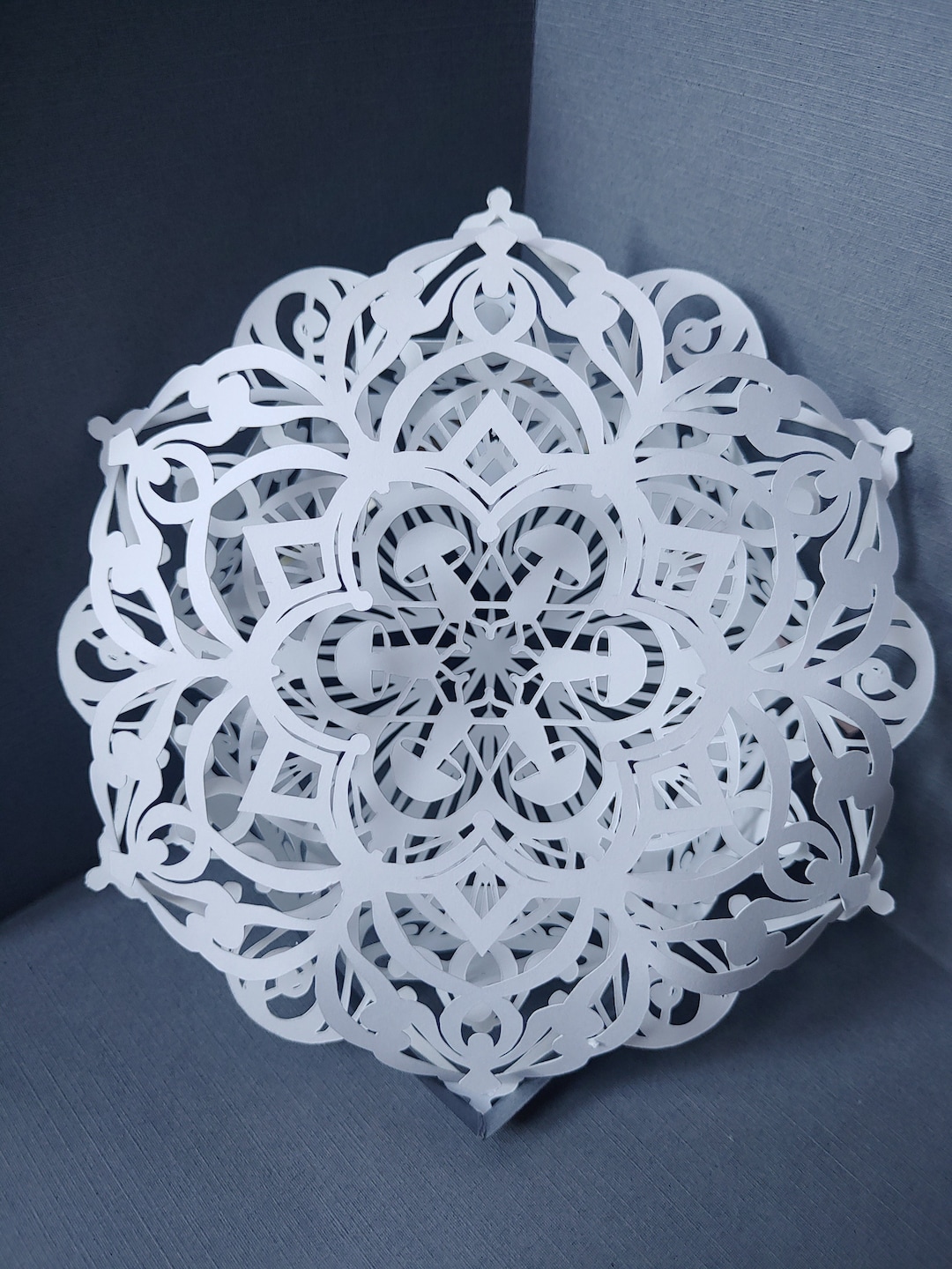 Mushroom Snowflake Intricate Layered 3D Snowflake for All Year Round - Etsy