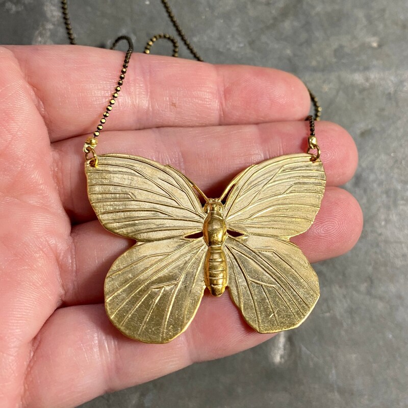 Butterfly Necklace - Etsy