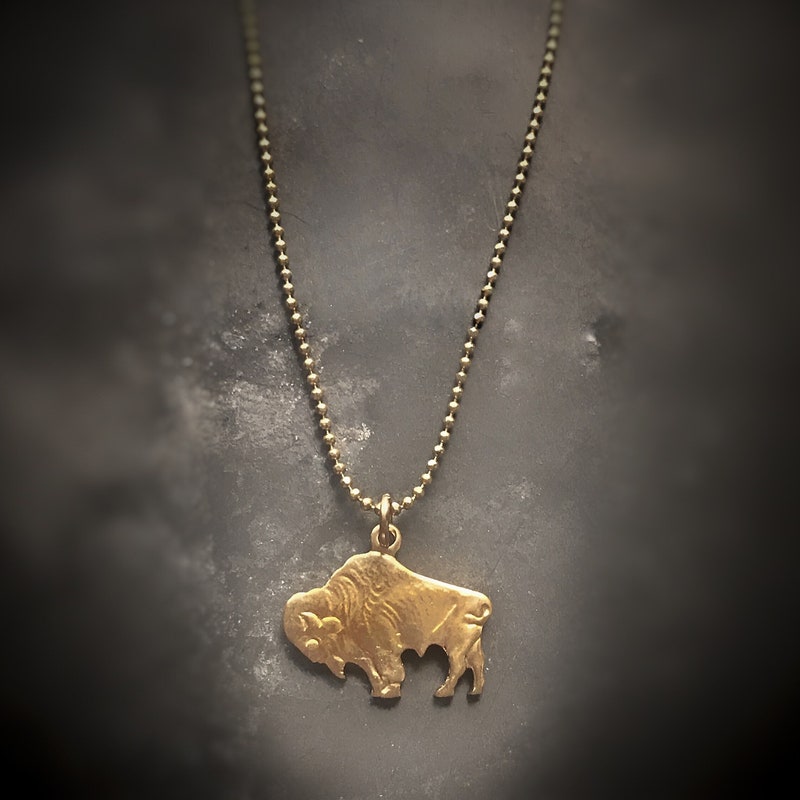 Bison Charm - Etsy