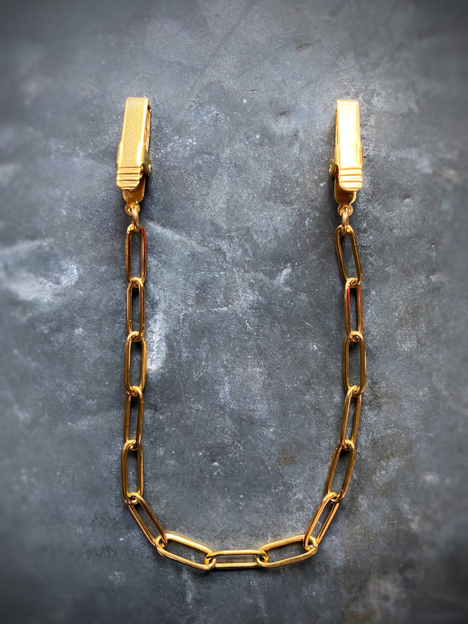 Gold Sweater Clip: Paper Clip Chain Collar Guard - Etsy