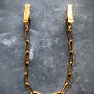 Gold Sweater Clip: Paper Clip Chain Collar Guard - Etsy